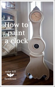 Swedish Clock Transformed with Paint - Cedar Hill Farmhouse