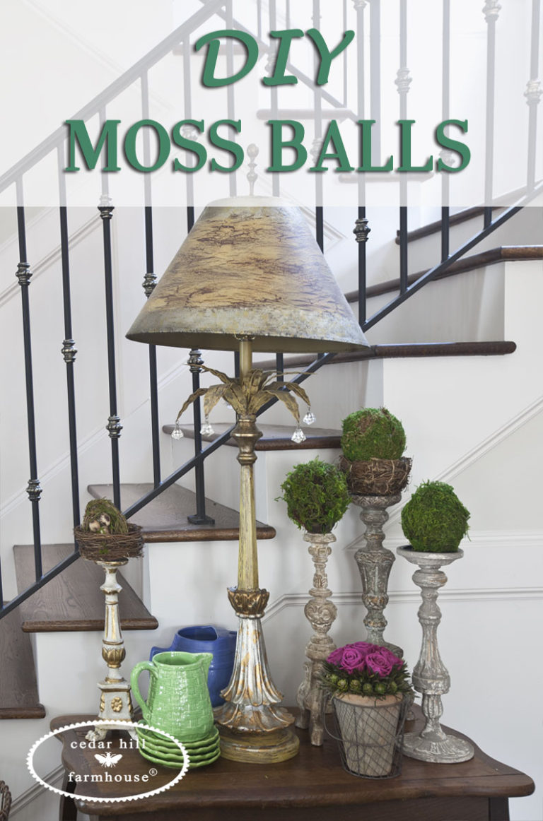 DIY Moss Balls - Cedar Hill Farmhouse