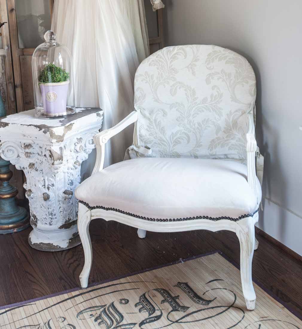 French Chair Slipcover - Cedar Hill Farmhouse