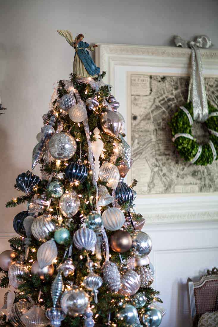 Elegant French Christmas Tree - Cedar Hill Farmhouse