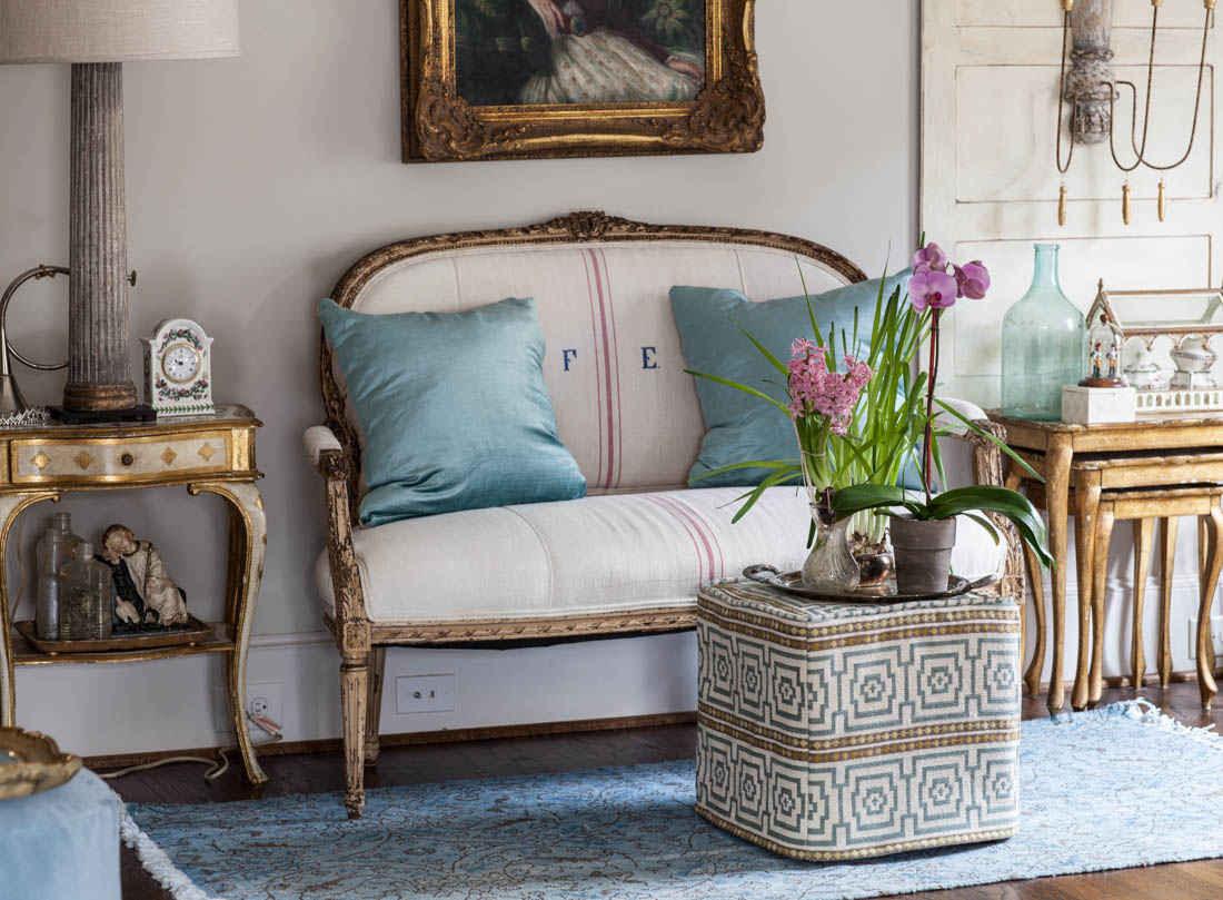 Square Ottoman Slipcover - Cedar Hill Farmhouse